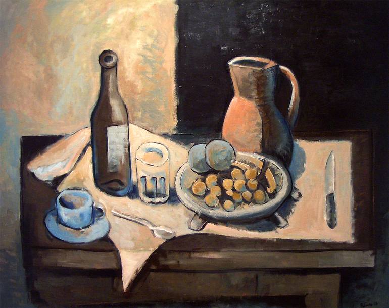 Bodego blau Painting by Ricard J Tovar | Saatchi Art