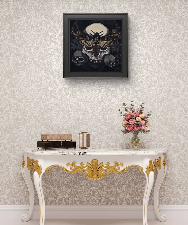 Acherontia Mortem Painting by Leon Banhos | Saatchi Art
