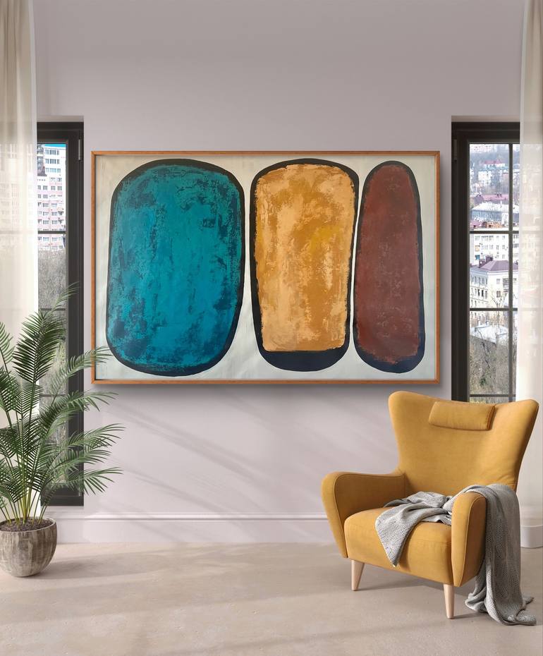 Earthy Tones Symbolizing Growth and New Beginnings Painting by Kateryna Malomuzh | Saatchi Art