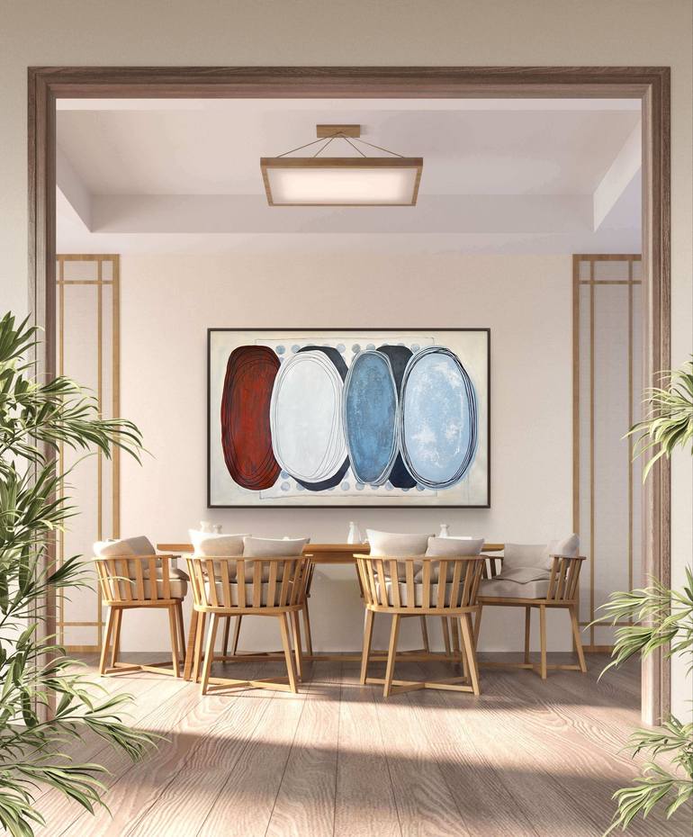 Modern Minimalist Artwork for Contemporary Interiors Painting by ...