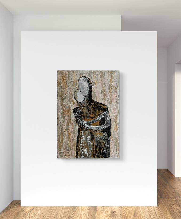 Unity in Embrace Painting by Nataliia Mcmillian | Saatchi Art