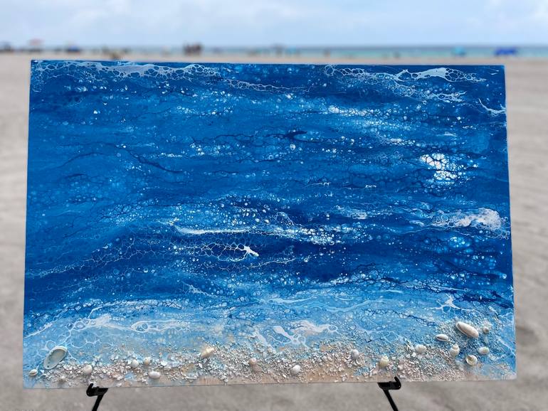 Sea infinity Painting by Nataliia Mcmillian | Saatchi Art