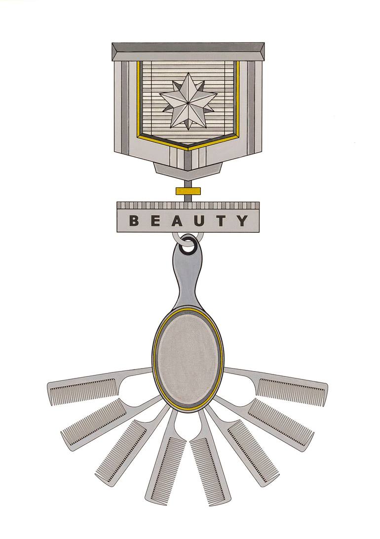 Medal of Beauty Painting by Fiona Kain | Saatchi Art