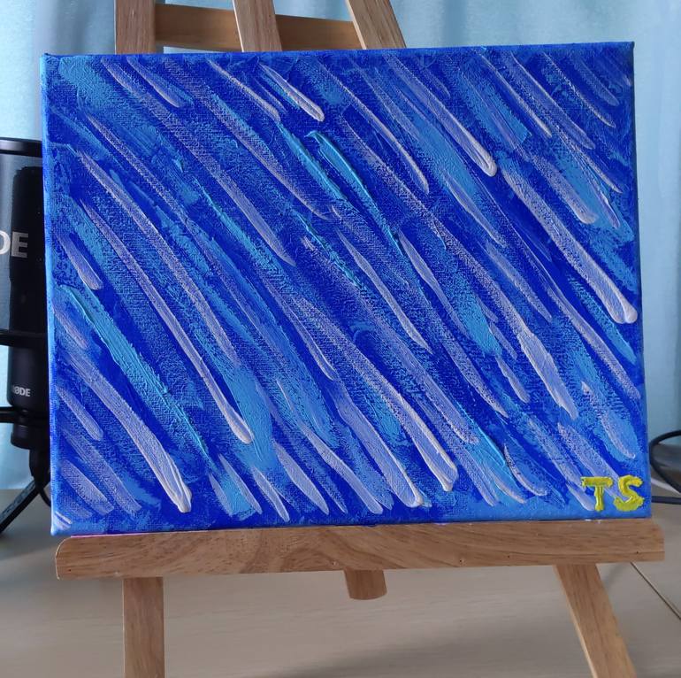 Midnight Meteor Shower Painting by Ting Wei Shih | Saatchi Art