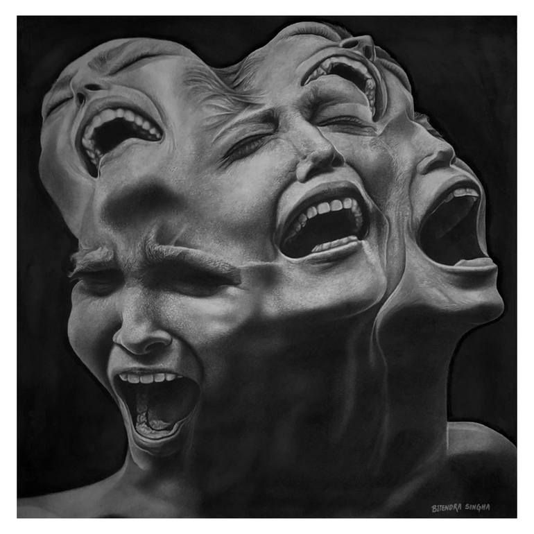 Distortion Drawing by Olive Artstudio Prints | Saatchi Art