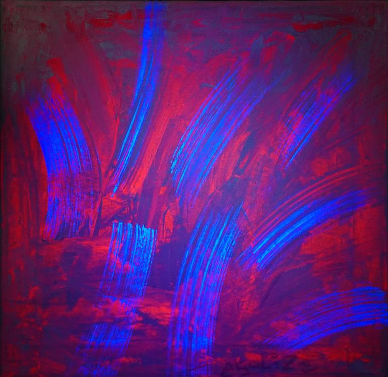 Satis Imperfection Blacklight Painting by Marvin Konecky | Saatchi Art