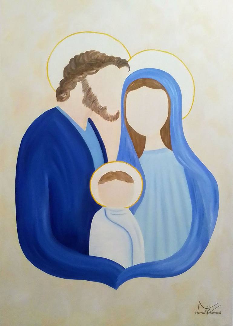 Copy of Holy Family Painting by Vania Tomasi | Saatchi Art Canada