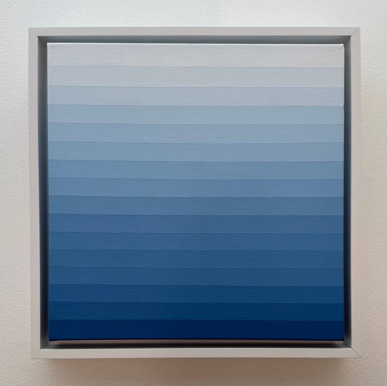 Blue lines #1 Painting by Ashley Ravidas | Saatchi Art