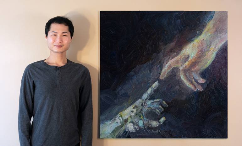 Human Touch Painting by Richard Chiang | Saatchi Art