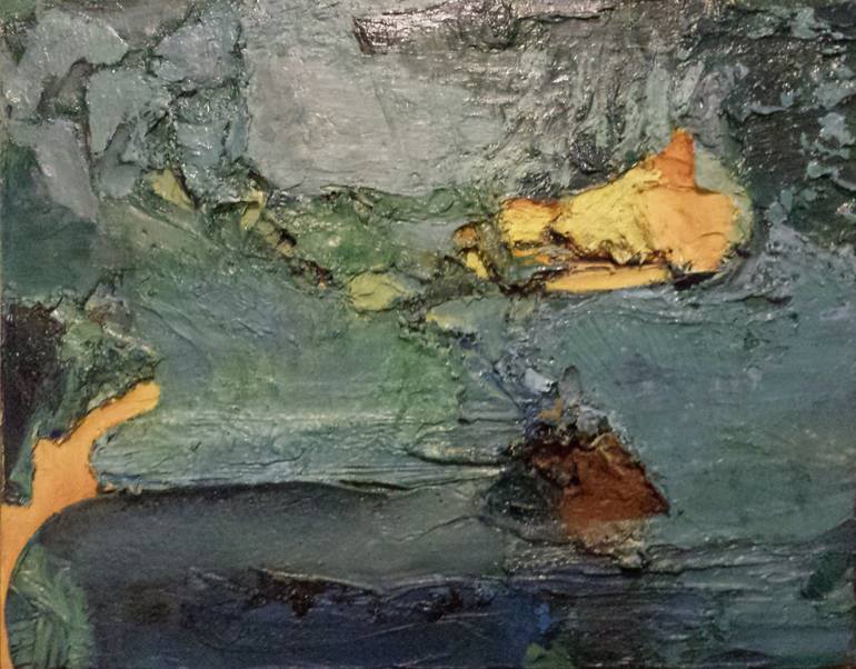 Rocky Shore Painting by Carolyn Butler | Saatchi Art