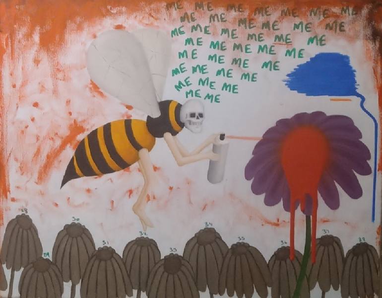 Human Beeing Painting by Sam Luff | Saatchi Art