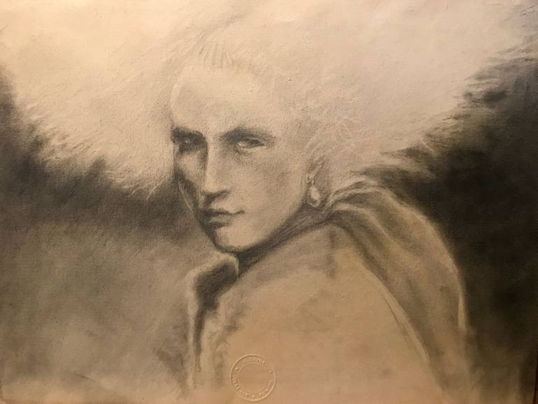 Rhiannon the lady of Versailles Drawing by Jea Devoe | Saatchi Art