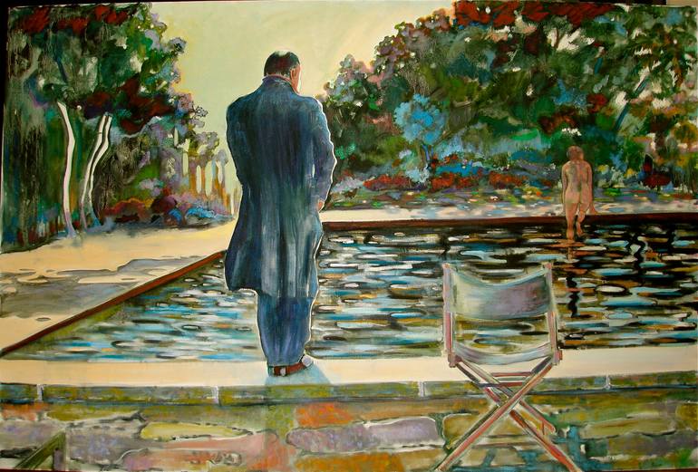 the butler Painting by Sandra Olivier | Saatchi Art