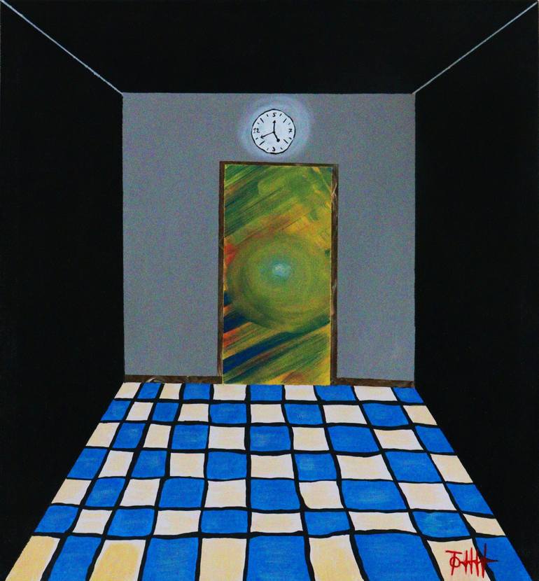 La Habitación y la Puerta Painting by Fernando Torres | Saatchi Art