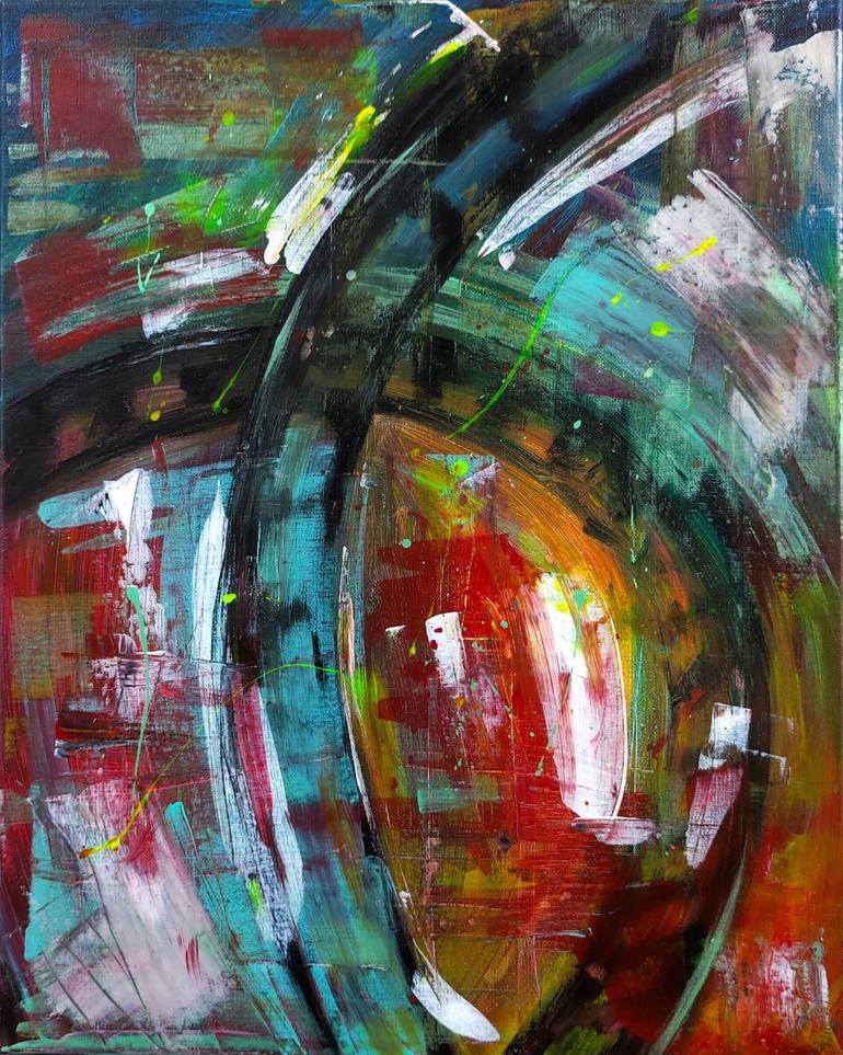 Roller Coaster Painting by Torsten Schmidt | Saatchi Art