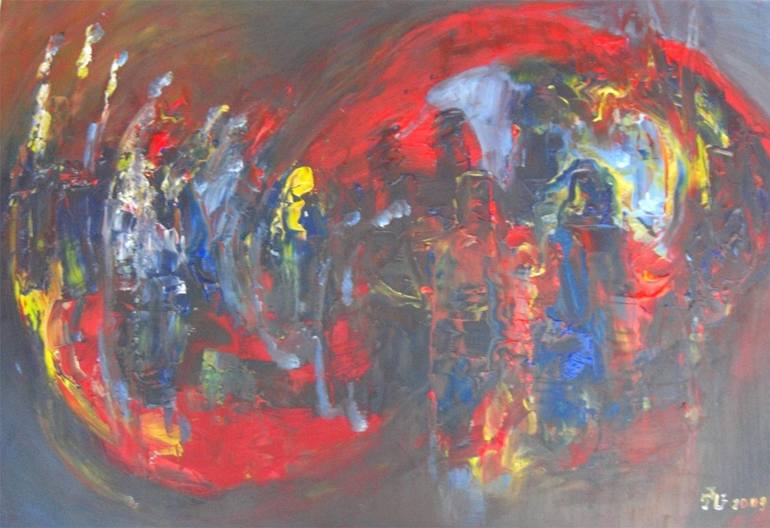 Meeting Painting by Hans Mertens | Saatchi Art