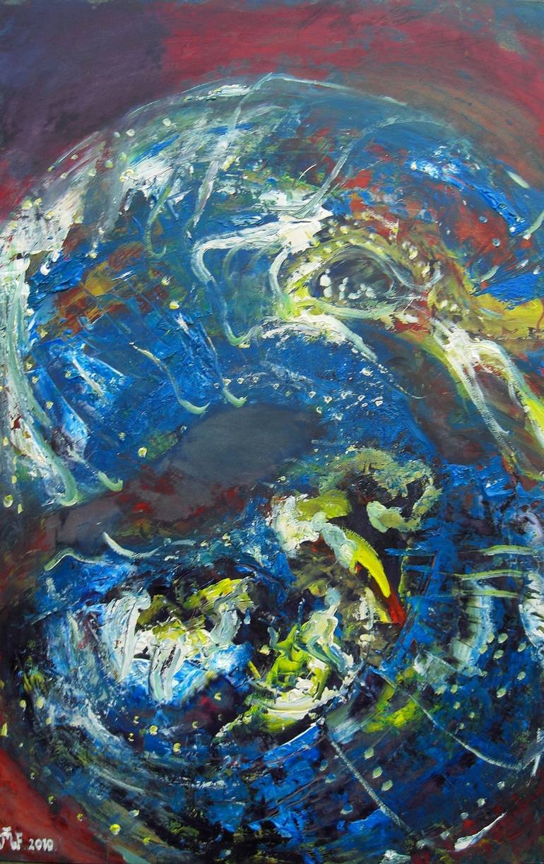 Eye in the sky Painting by Hans Mertens | Saatchi Art