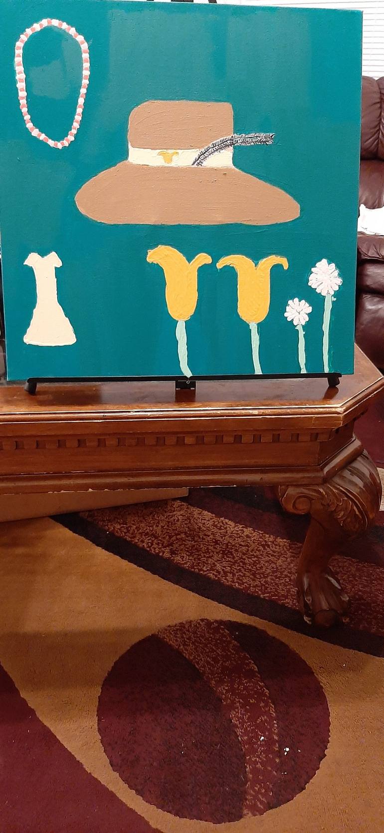MY FAVORITE HAT PAINTING Painting by Mary Hubbard | Saatchi Art