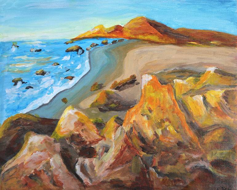 The Beach Painting by Sudeshna Bani | Saatchi Art