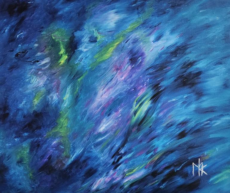 Northern Lights Painting by Mk Mk | Saatchi Art