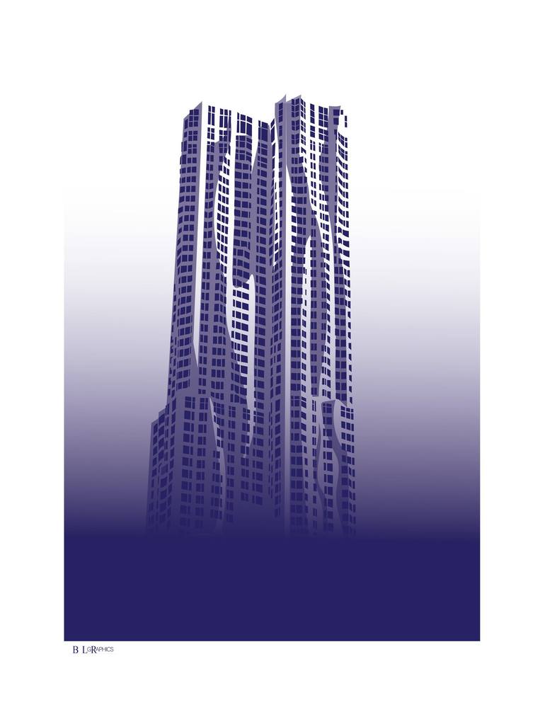 Gehry Downtown Digital by Larry Rachlin | Saatchi Art