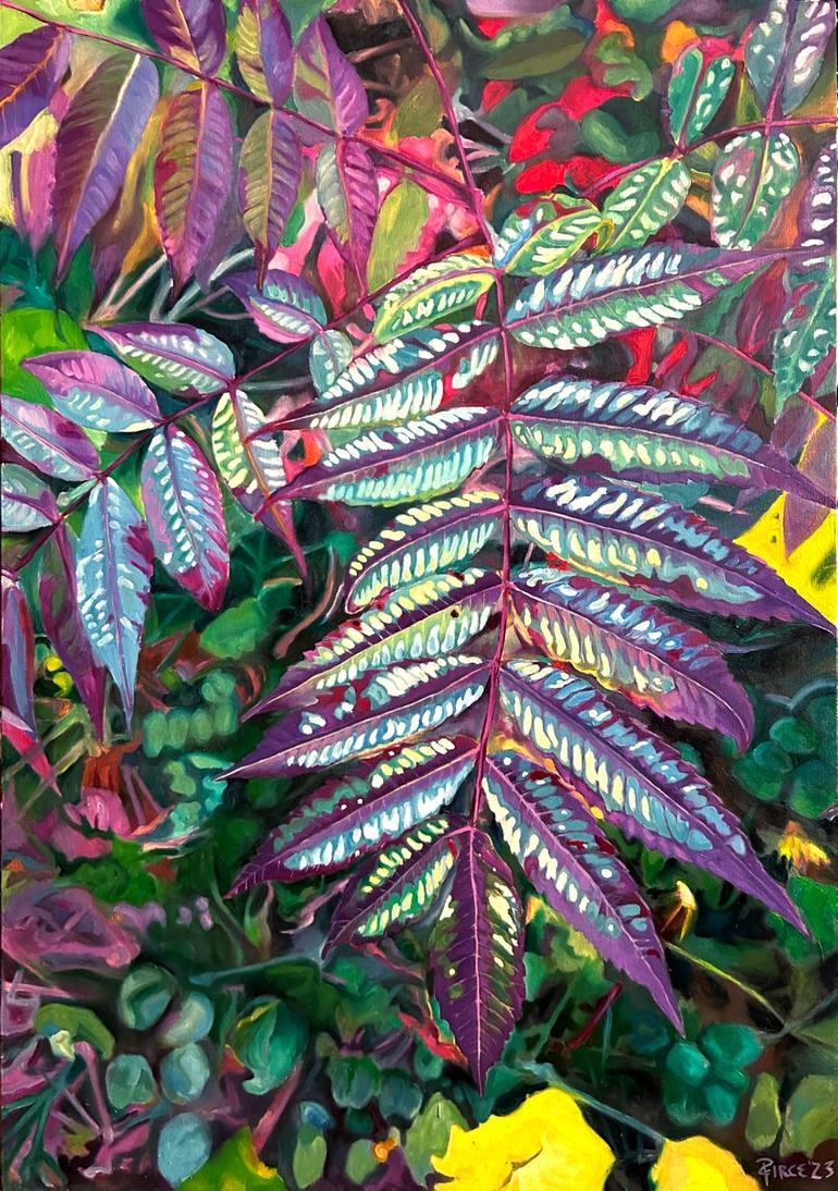 Sumacs aka Rensselaer Palm Trees Painting by Eric Peirce | Saatchi Art ...