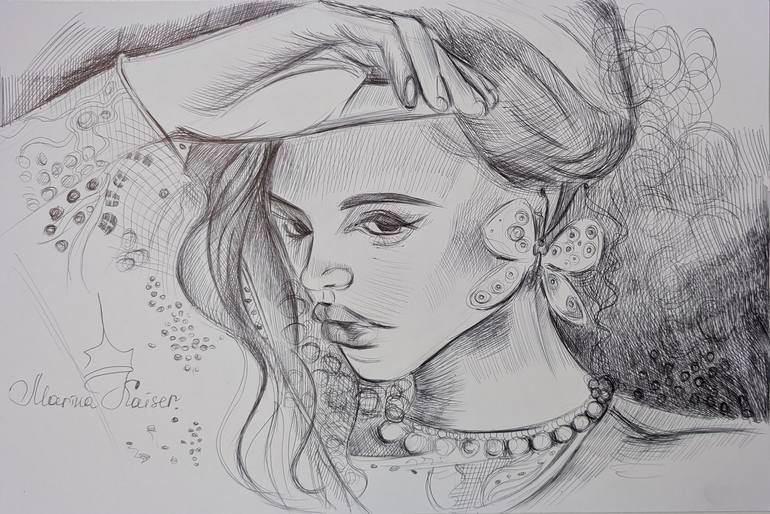 Butterfly-Soul 3 Drawing by Marina Kaiser | Saatchi Art