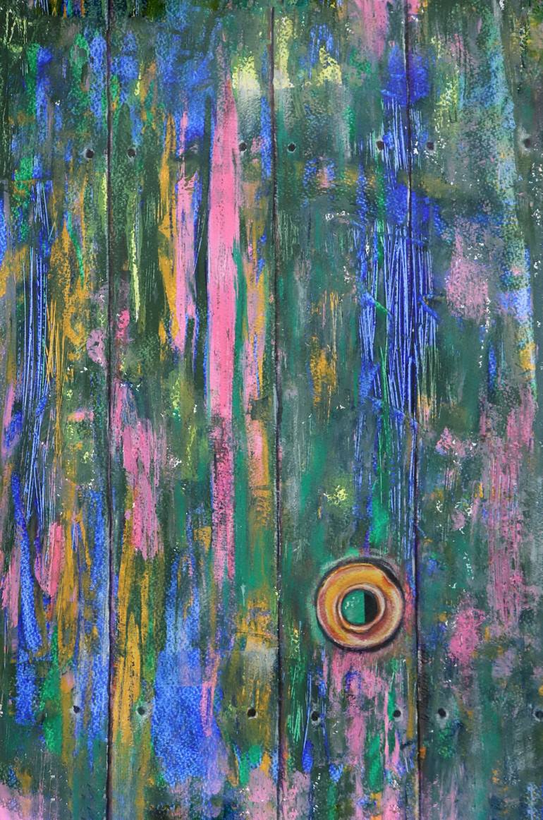 The disheveled door Painting by Magdalena Kalieva | Saatchi Art