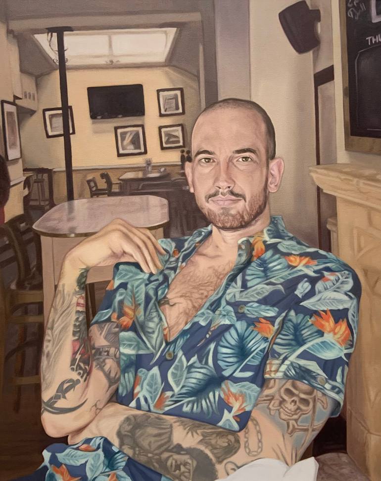 Tommy Painting by Russell Oliver | Saatchi Art