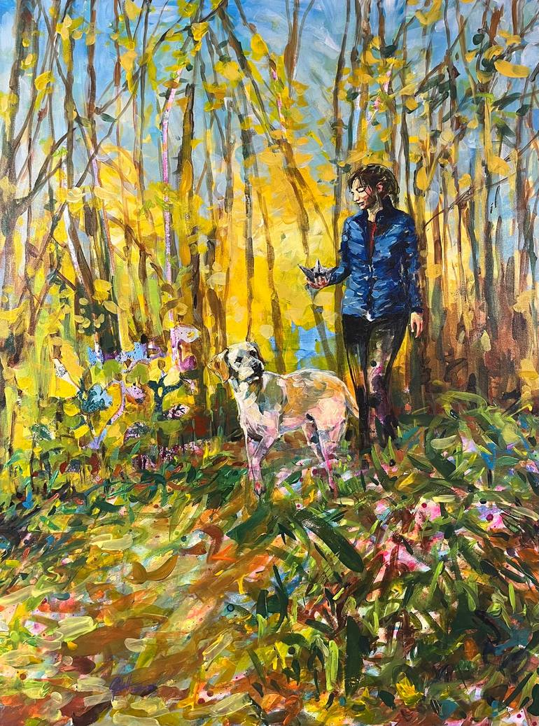 “Next Boarding” Painting by Arlet Gomez | Saatchi Art