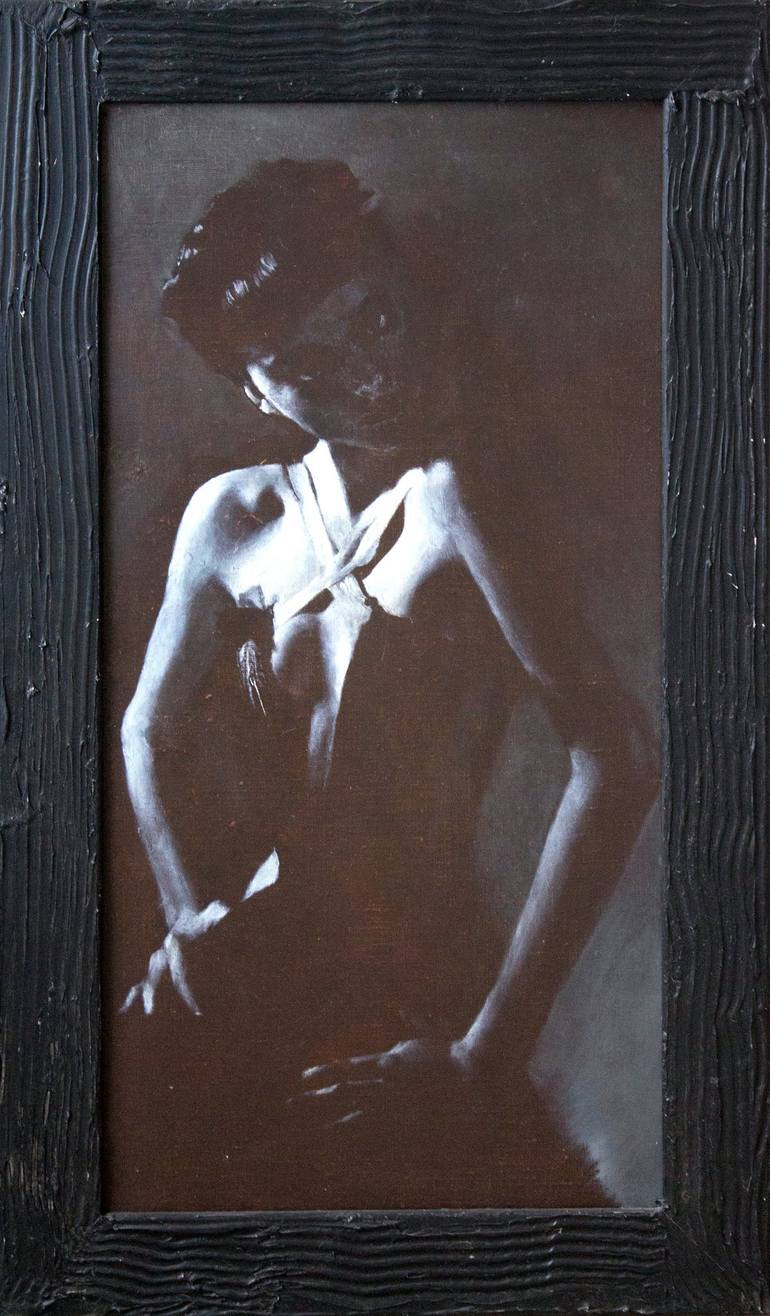 What Does This Gaze Hide? Painting by Igor Galan | Saatchi Art