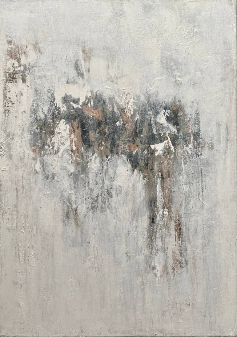 Forgotten History - Abstract Acrylic Painting Painting by Krist ...