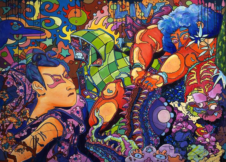 5 tips to be the perfect samurai Painting by Dani Dan | Saatchi Art