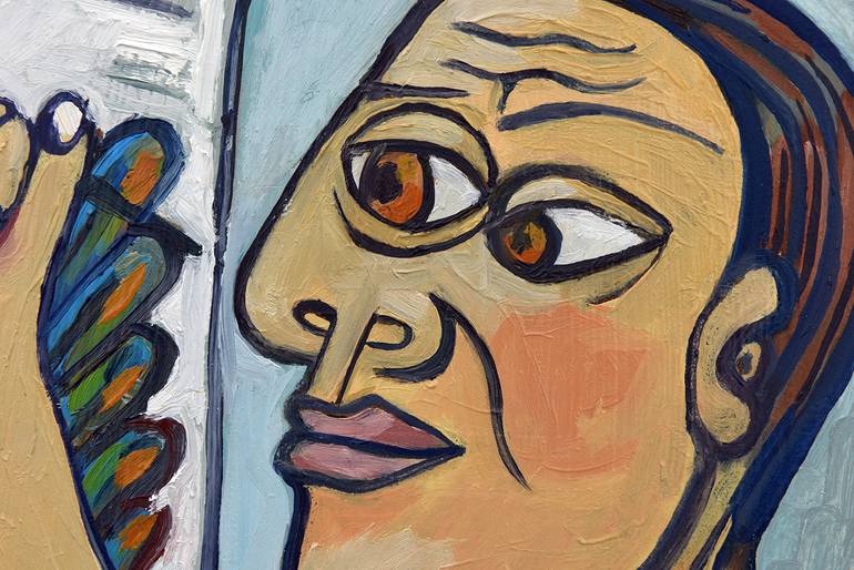The Artist Painting by David Cooper | Saatchi Art
