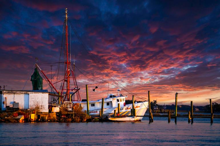 Red Sky @ Night Photography by Pj Jankovich | Saatchi Art