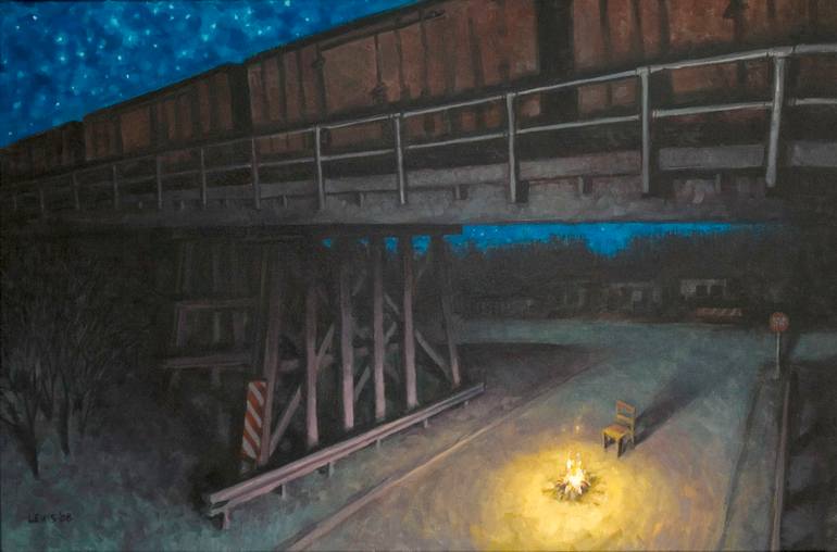 Overpass Painting by David Carmack Lewis | Saatchi Art