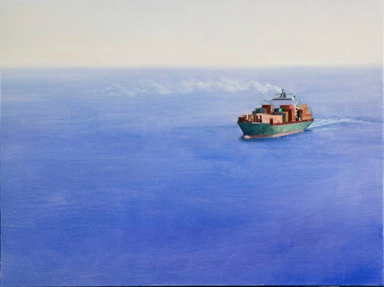 Early Evening, Salerno Painting by Garrett Cormican | Saatchi Art