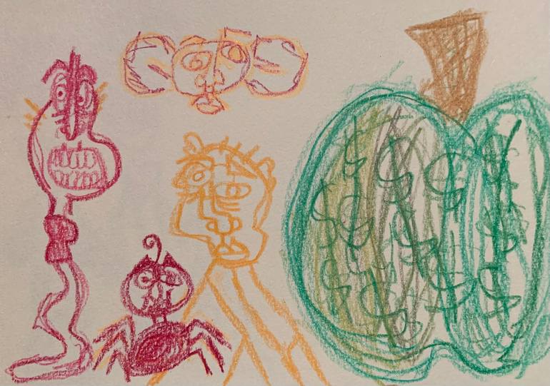 Simple bugs to them Drawing by beda Man | Saatchi Art