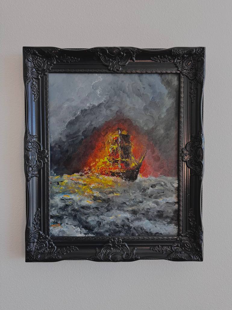 Untimely Death Painting by Renzo Vivar | Saatchi Art