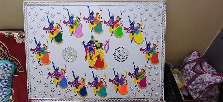 Raas Leela the iconic dance of lord krishna. Sculpture by Craft Potli ...