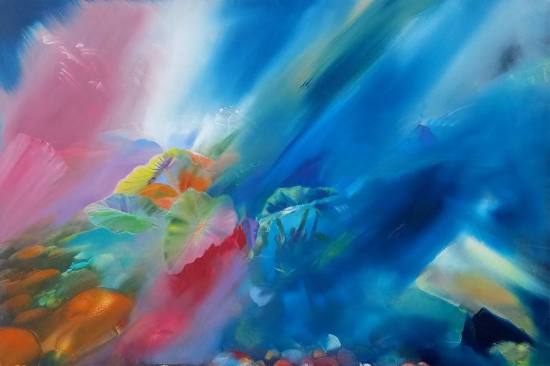 Taro in a Storm Painting by Kate Johnson | Saatchi Art
