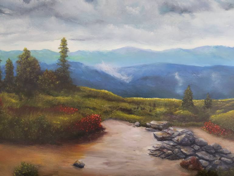 Grayson Highlands State Park Painting by Brinda Seymour | Saatchi Art