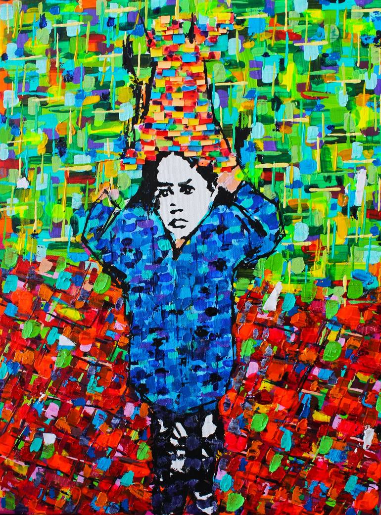 Fiesta Painting by Brenda Bernice Hernandez Tepetate | Saatchi Art