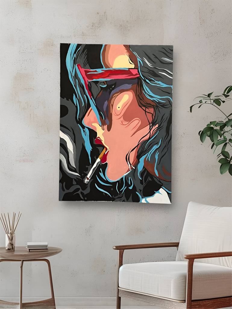 Smoky Contours Painting by Sahala Rafeek | Saatchi Art