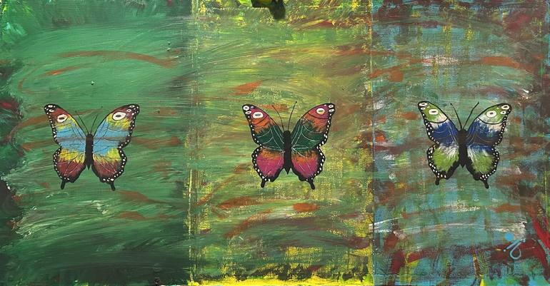 Love - Peace - Justice Painting by Sandy Mollett | Saatchi Art