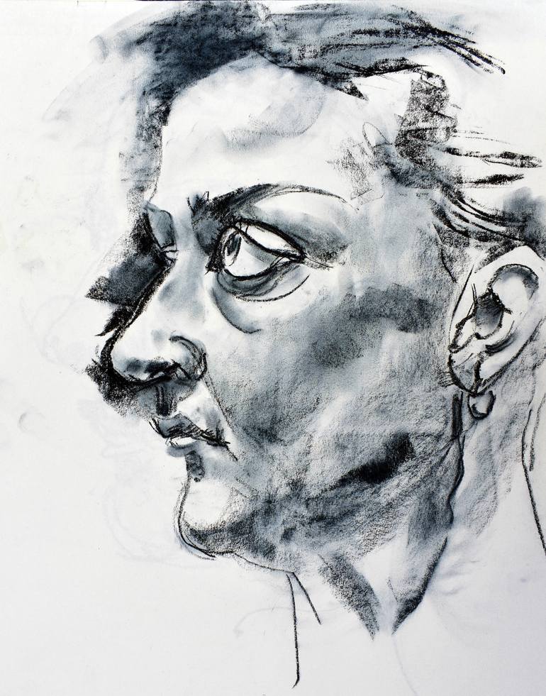 Drawing study of a female model Drawing by Alla Tkachuk | Saatchi Art