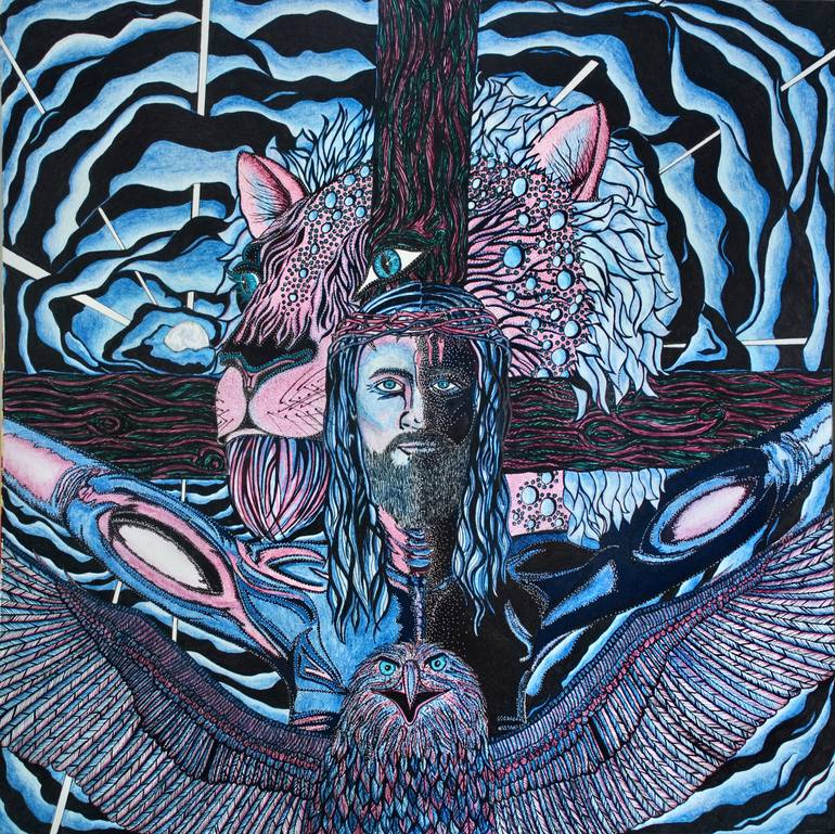 Jesus (father son and holy spirit) Drawing by Shyvonne Neufeldt ...