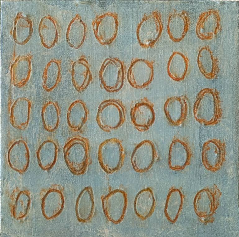 Material Study (Rust Circles) Painting by Tara Keating | Saatchi Art