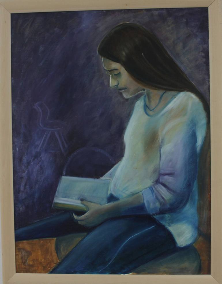 Lonely Girl Painting by Srdjan Radic | Saatchi Art