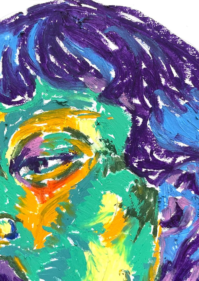 Oil Pastel Portrait // 4 Drawing by Antonia Milzner | Saatchi Art